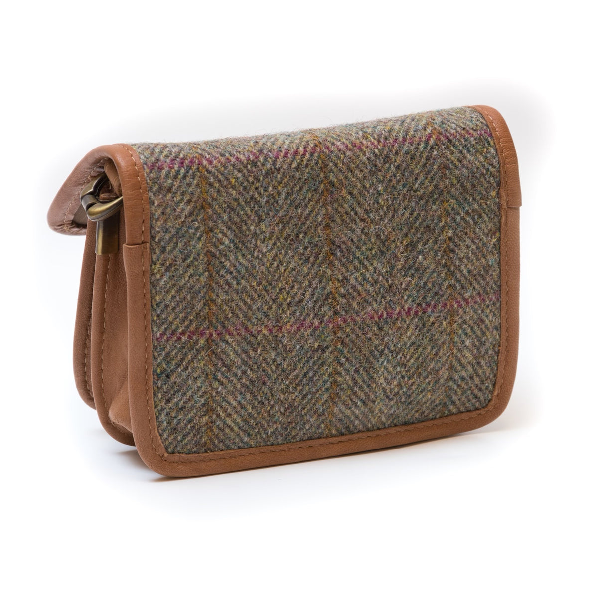 Harris Tweed and Leather Purse 100% Handmade in Scotland – CELTICNESS